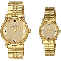 Titan Quartz Analog with Day and Date White Dial Metal Strap Watch for ...