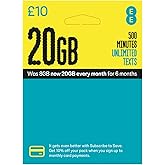 EE 50GB Pay As You Go SIM Card: Amazon.co.uk: Electronics & Photo