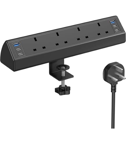Wall Adapter Desk Power Socket With USB C, ANVODE 3 Way Desktop Usb Plug