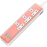 LIPWEL Extension Lead with USB Slots Power Strip 3 Way Extension Cords ...
