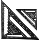 12 Inch Aluminum Alloy Triangle Ruler Square Protractor High Precision ...