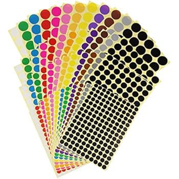 Klebepunkte Witasm 5280 Stk. Markierungspunkte 32 Blätter 3/8 Zoll ...