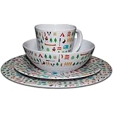OLPRO Outdoor Leisure Products Astley 8 Piece Melamine Dinner Camping ...