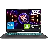 MSI Katana GF66, Intel 12th Gen. i5-12450H, 40CM FHD 144Hz Gaming Laptop (8GB/512GB NVMe SSD ...