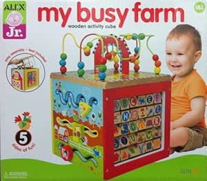 My Busy Farm Wooden Activity Cube : Amazon.co.uk: Toys & Games
