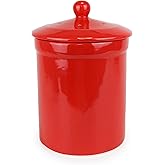 White Ceramic Compost Caddy & 2 Filters - Portland Kitchen Ceramic ...