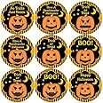 144 Halloween Pumpkins 30mm School Reward Stickers for Teacher, Parent ...