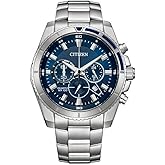 Citizen Herren Analog Quarz Uhr mit Edelstahl beschichted Armband ...