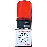 Hanutech Multi-Tone Industrial Panel Hooter with Revolving Flash Light ...