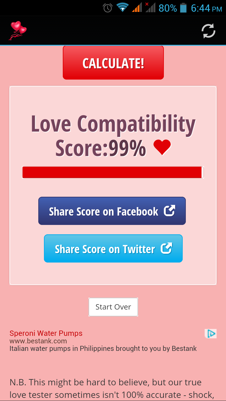Love Calculator : Amazon.co.uk: Apps & Games