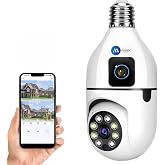 Buy cctv camera by cc Supercam 2-in-1 Dual Lens Dual Screen Bulb WiFi ...