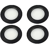 LEDLUX, 4 stuks, mini-led-inbouwspots, rond, smal, 3 W, DC 12 V, 24 V ...