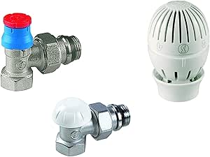 Giacomini R470FX003 Radiator system kit (valve and lockshield valve ...