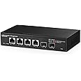 Binardat 6 Port 10 Gigabit Managed Switch, 4x10G RJ45 Ethernet,Support ...