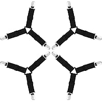 Felly Sangles pour Draps de Lit 4 Pièces Attache Drap Housse Triangle ...