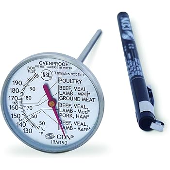 CDN Meat/ Poultry Ovenproof Thermometer, 54 to 88 C: Amazon.co.uk ...