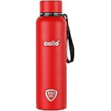 Cello Duro Tuff Steel Series- Kent Double Walled Stainless Steel Water Bottle with Durable DTP ...