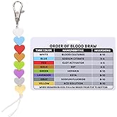 Order of Blood Draw Beads with Reference Card, Order of Blood Draw ...