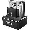 RSHTECH Dualschacht Festplatten Docking Station, USB 3.0 Aluminium Festplatten Dockingstation ...