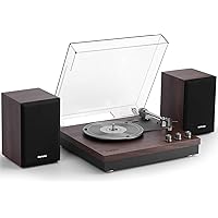 Retrospiler Record Player, Bluetooth Input & Output Turntable with ...
