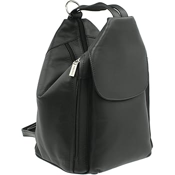 New girls/ladies gorgeous Visconti soft black leather backpack bag ...