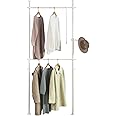 Amazon.de: Cocoarm Teleskop Garderobensystem Kleiderstangen mit 2 ...