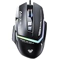 AULA S12Pro Gaming Mouse Wired,6 Adjustable DPI 12800,Ergonomic RGB ...