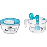 Amazon Brand - Solimo Plastic 500 ml Large Vegetable Chopper with 3 ...