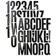 3 Inch Sticky Letter Number Stickers, 6 Sheets Stick On Vinyl Large ...
