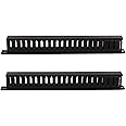 BOXNUBE 1U 22 Slot Rack Mount Horizontal Cable Manager Duct Raceway ...