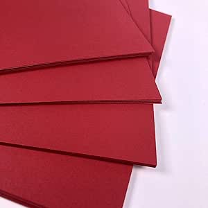 Dark Red Card A4 50 Sheets Intense Red Coloured Card 160gsm A4 Printer ...