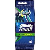 Gillette Blue II Plus Slalom Disposable Razors - 8 Pack : Amazon.co.uk ...