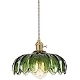 XZHGCEE Glass Pendant Light Green Ceiling Light, Hanging Ceiling Lights ...