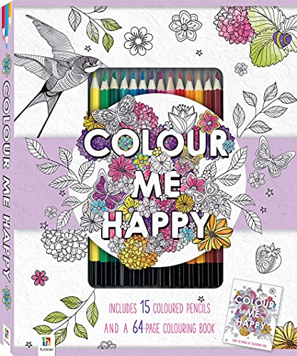 Buy Colour Me Happy Colouring Kit with 15 Pencils Book Online at Low ...