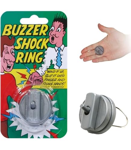 Novelty Shock Toy Shocking Hand Buzzer Prank Toy - Reusable Electric ...