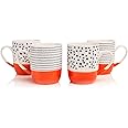 Sabichi 4pc Bone China Mug Set - 15oz Capacity - Dipped Base - 2 Mugs ...