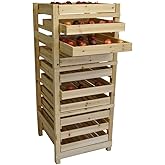 Primrose 5 Drawer Wooden Apple Storage Rack H78cm x W60cm : Amazon.co ...