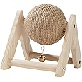 Baoblaze Rabbit Scratch Toy Ball Bunny Scratcher with Ball Lightweight ...