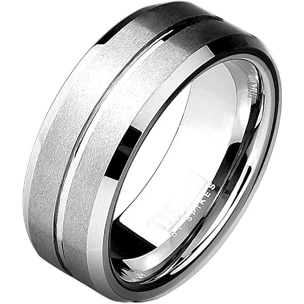 Anello Tisten Titanio Wolfram Argento TAPSI S Cool Body Art® Anello ...