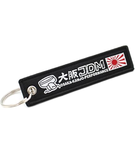 JDM Car Accessories - Japanese Car Racing JDM Driver Key Tag Chain Fob ...