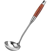 Litensh 304 Stainless Steel Soup Ladle Spoon, Professional Heavy Duty ...