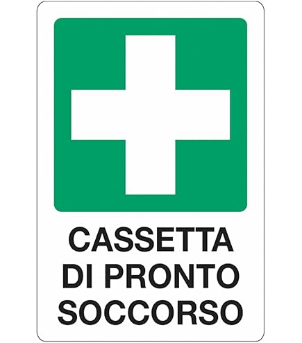 Cartello Pronto Soccorso Bianco E Nero