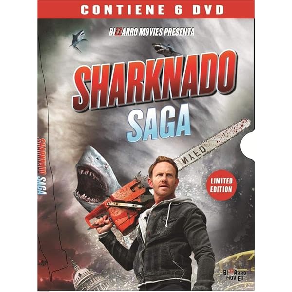 Chuck Hittinger Squalo Nado SHARKNADO PARTE 1/2 / 3/4/5/6 Uncut 6x