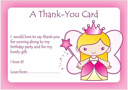 Girls Thank-You Party Cards: Amazon.co.uk: Office Products