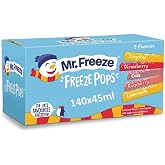 Mr Freeze Ice Pops 140 X 45ml Assorted Flavours Freezable Ice Lollies Mr Freeze Ice Pops 140 X 45ml Assorted Flavours Freezable Ice Lollies