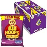 Hula Hoops Big Hoops BBQ Beef Flavour Potato Rings Crisps & Snacks 96g ...
