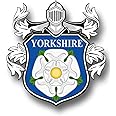 Yorkshire County Symbol Decal Sticker by WaterShed Designs - White ...