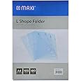 Maxi A4 L Folder Clear 100pcs in a Poly Bag, L-shape transparent ...