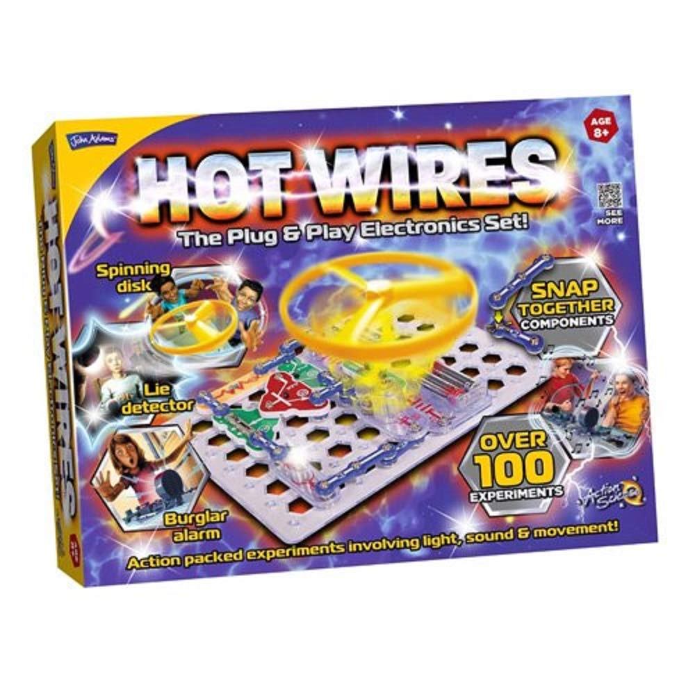 John Adams , Hot Wires: Plug and Play Electronics Set with 100 ...