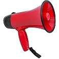 Spetebo Megafon mit 2 Funktionen 20 x 14 cm - Megaphon mit Sirene ...